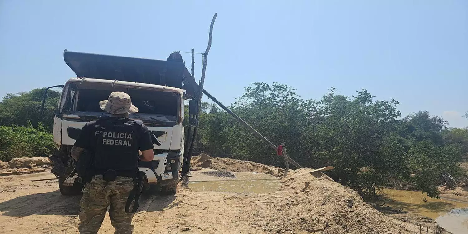 PF interrompe extração ilegal de areia e prende uma pessoa no Pará ...